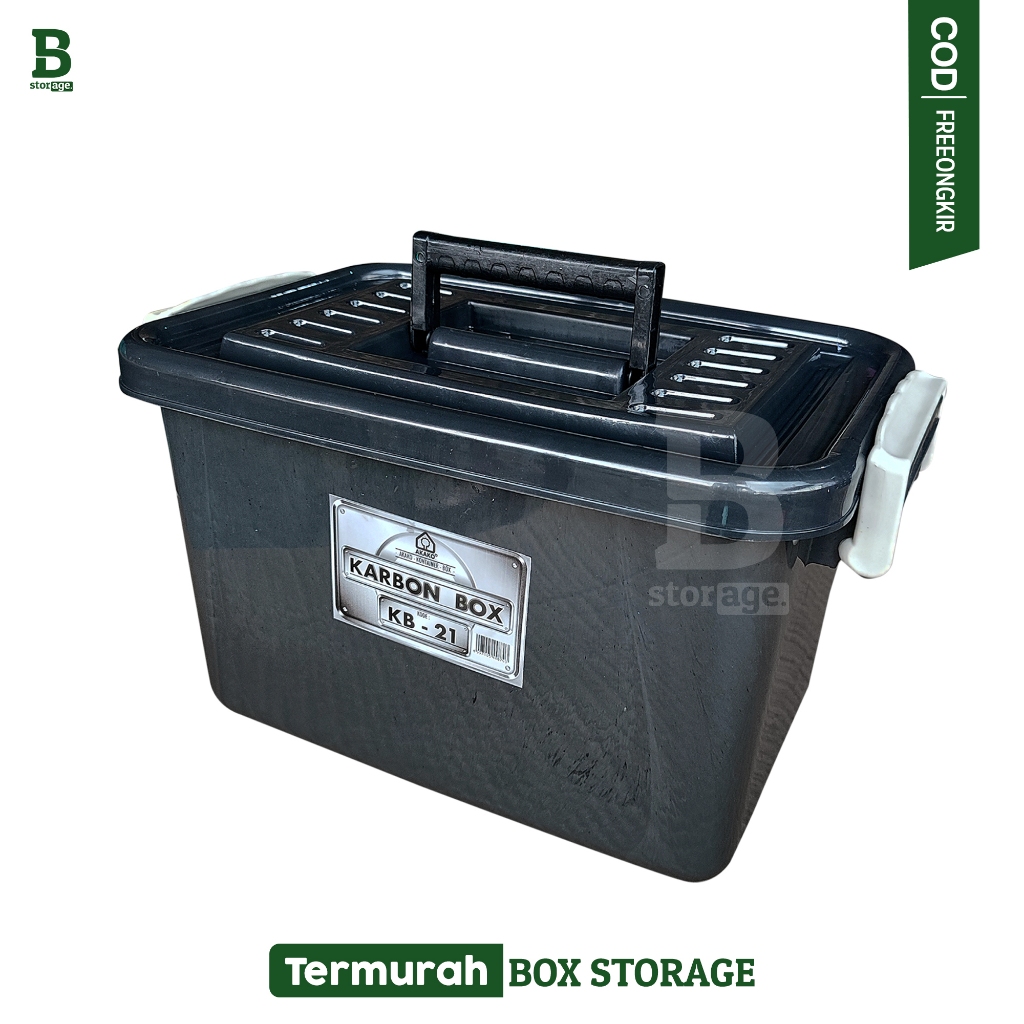 Jual Container Box Serbaguna KB 21 L - Kotak Serbaguna Hitam 15 Liter ...