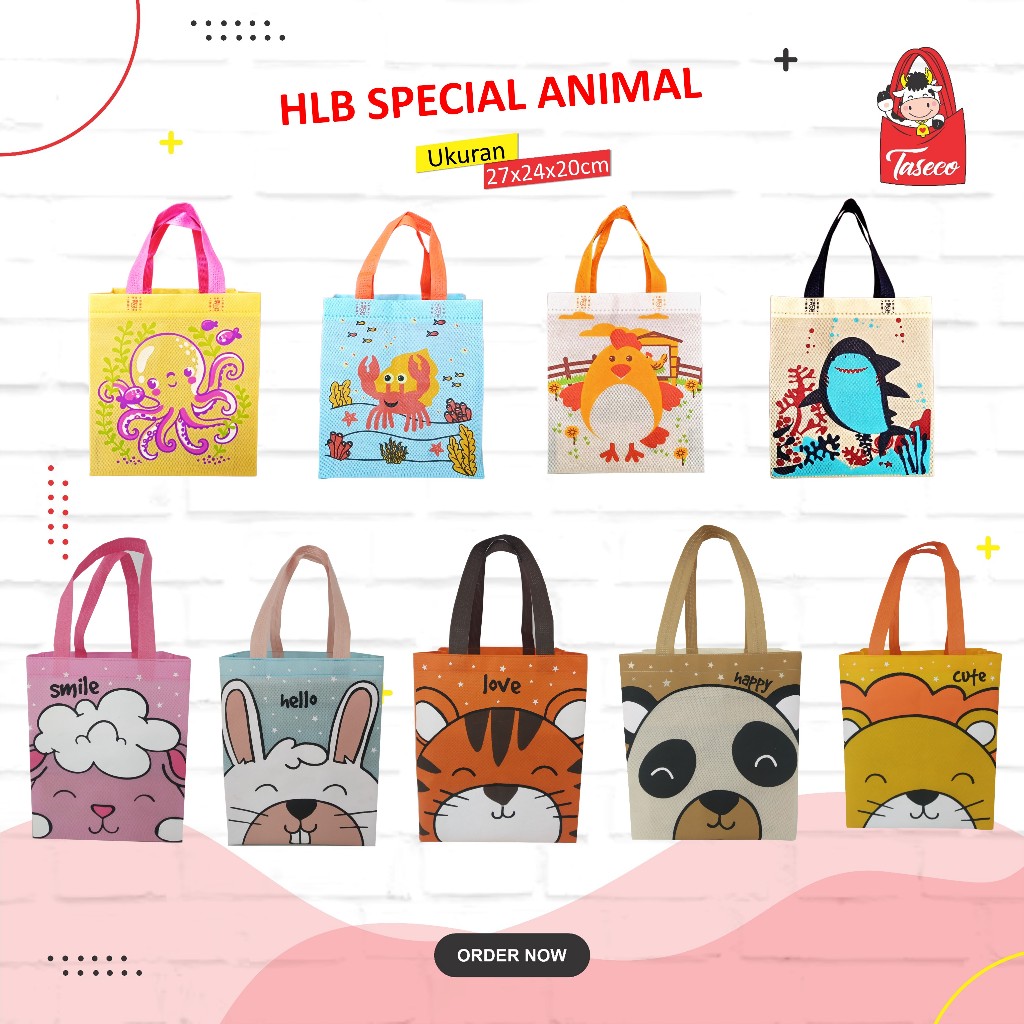 Jual JUAL Tas Ulang Tahun Hokben Motif Lucu Tas Ultah Muat Box Bento 4 ...