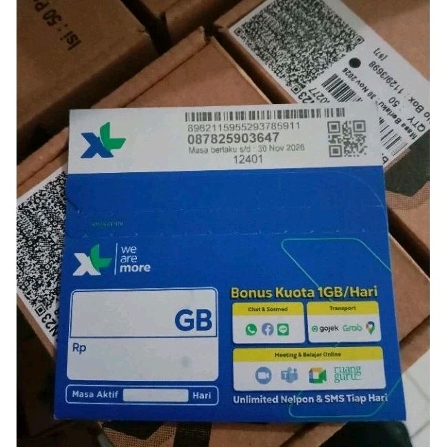 Jual Kartu Perdana XL 7k 30 November 2026 (minimal pembelian 10 pcs ...