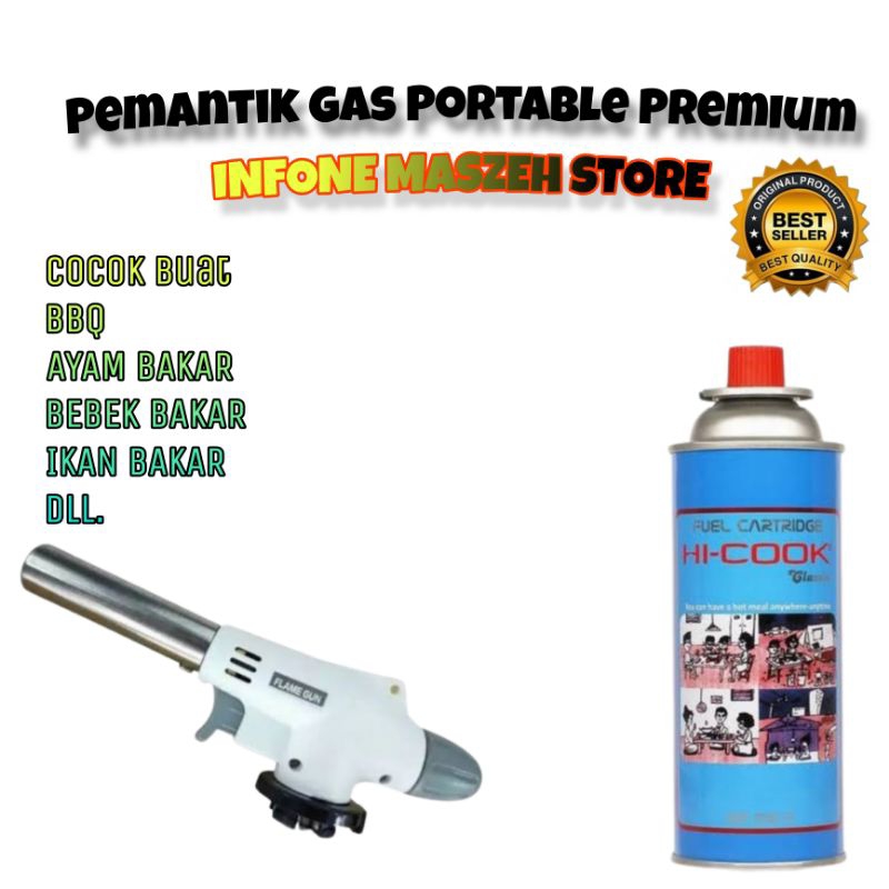 Jual KOREK Torch / BBQ Blow Torch + Gas PORTABLE Super Premium 100% Ori ...