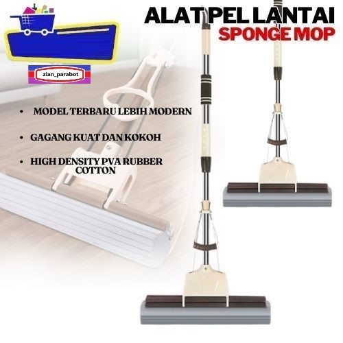 Jual Kleaner Alat Pel Spons PVA Tipe Klip Floor Mop Pembersih Lantai ...