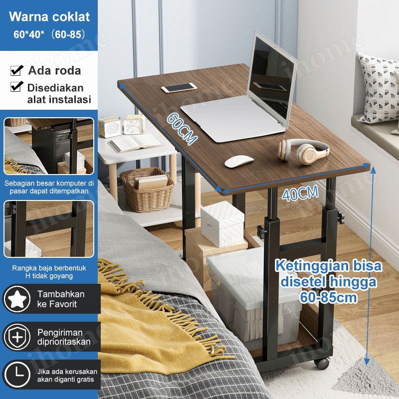 Jual Meja Laptop Roda Meja Belajar Portable Meja Laptop Adjustable Meja ...