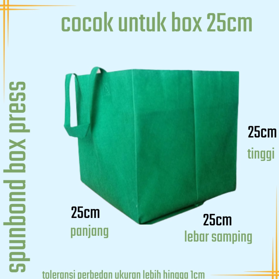 Jual Diskon Harian Tas spunbond box 25 x 25 Lusin box gift kotak nasi berkat hajatan syukuran ...