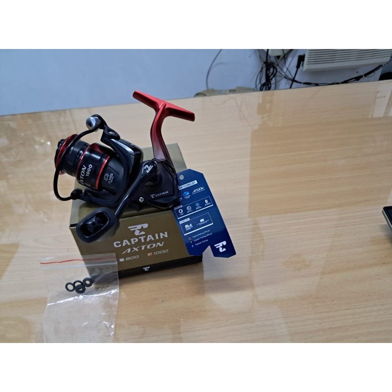 Jual Reel captain Axton 6+1BB (POWER HANDLE) | Shopee Indonesia