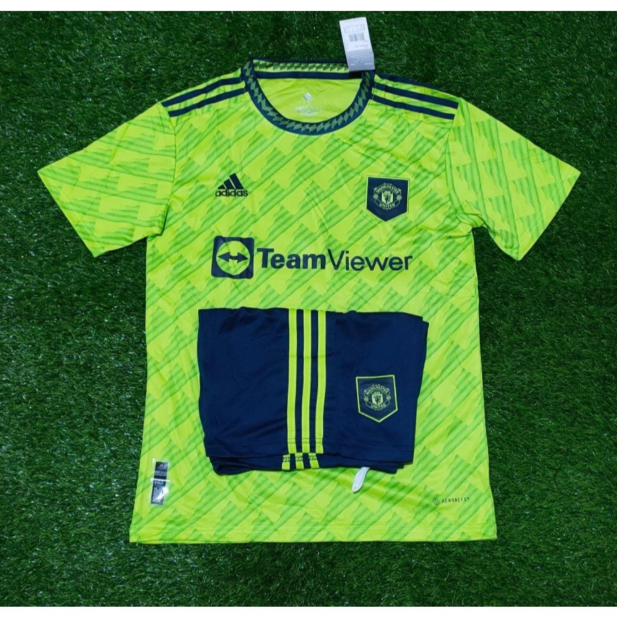 Jual MU 3RD 1 STEL CELANA JERSEY BAJU BOLA MU 3RD 2022/2023 GRADE ORI ...