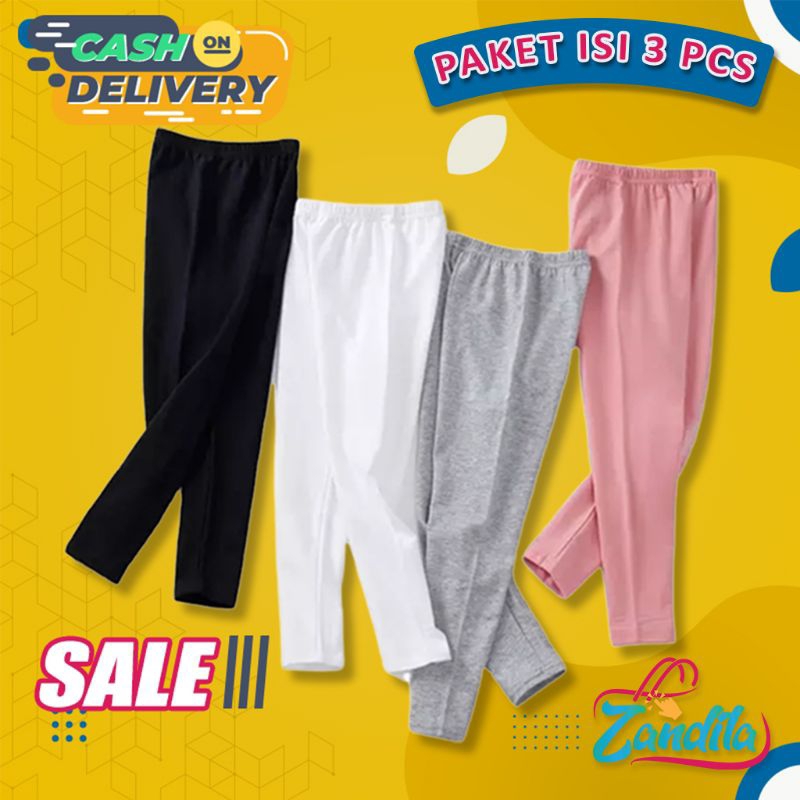 Jual HEMAT ISI 3 PCS Legging Anak Rayon Kaos High 2 - 15 tahun / Leging ...