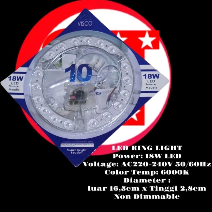Jual LED Ring Light 220V 24 Watt/Lampu Pengganti TL Ring/TL Ring Led 18 ...