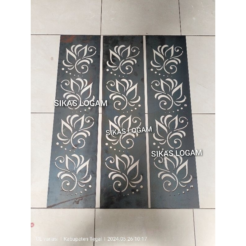 Jual plat laser cutting 20x80cm 1,5mm full CNC laser | Shopee Indonesia