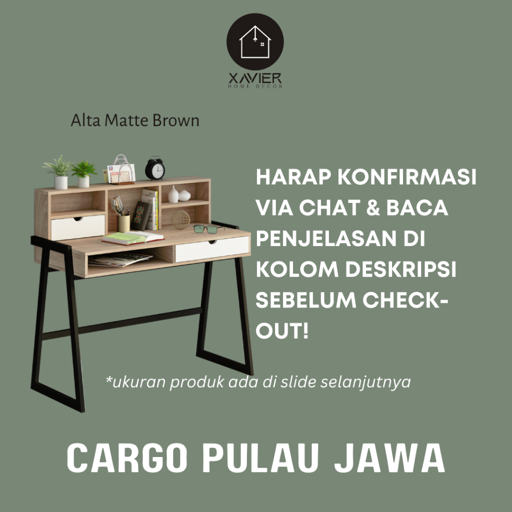 Jual Xavier Home Decor ALTA MATTE BROWN - CARGO JAWA + BALI | Shopee ...