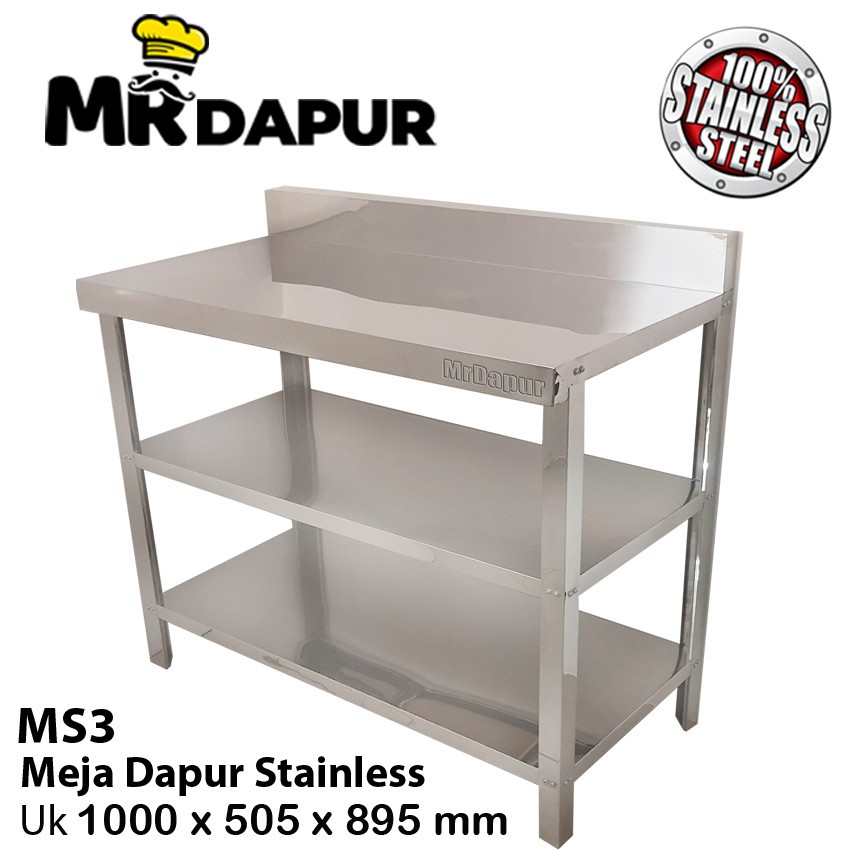 Jual Meja Dapur Stainless Steel Serba Guna/ Work Table Stainless Merk ...