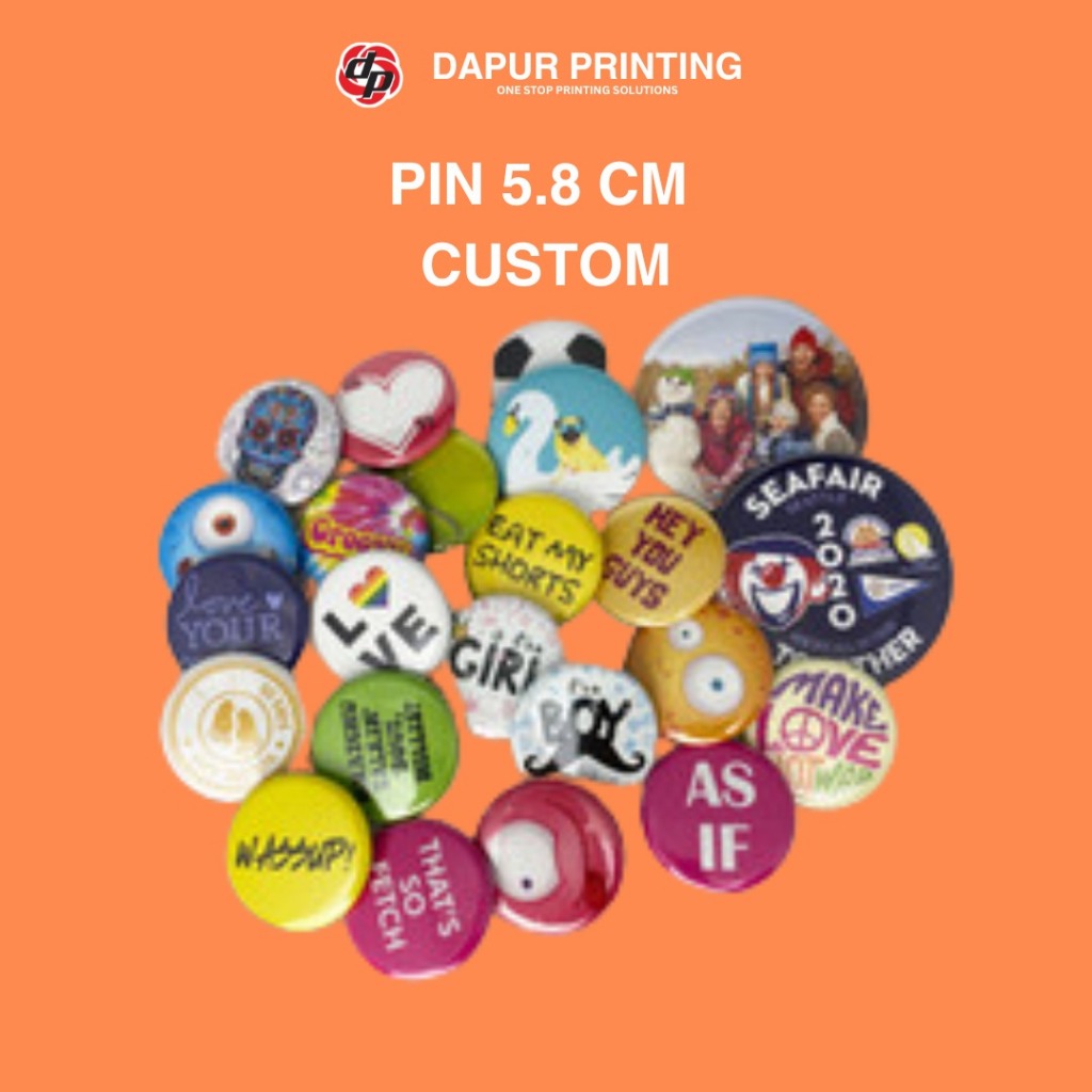 Jual PIN Cetak Ukuran 5,8CM Bebas Coustum Gambar Murah BERKUALITAS ...