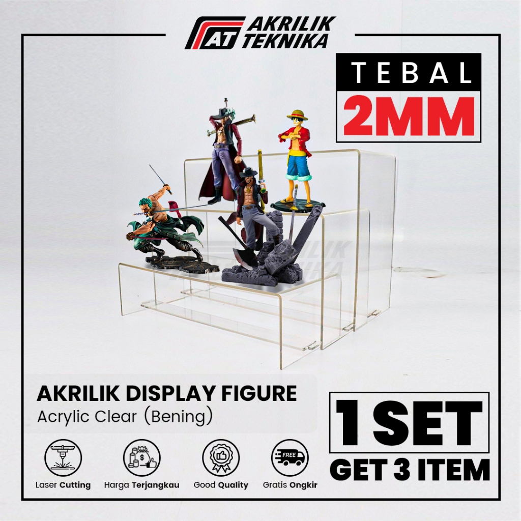Jual Akrilik Display Action Figure / Tatakan Stand Akrilik / Rak Susun ...