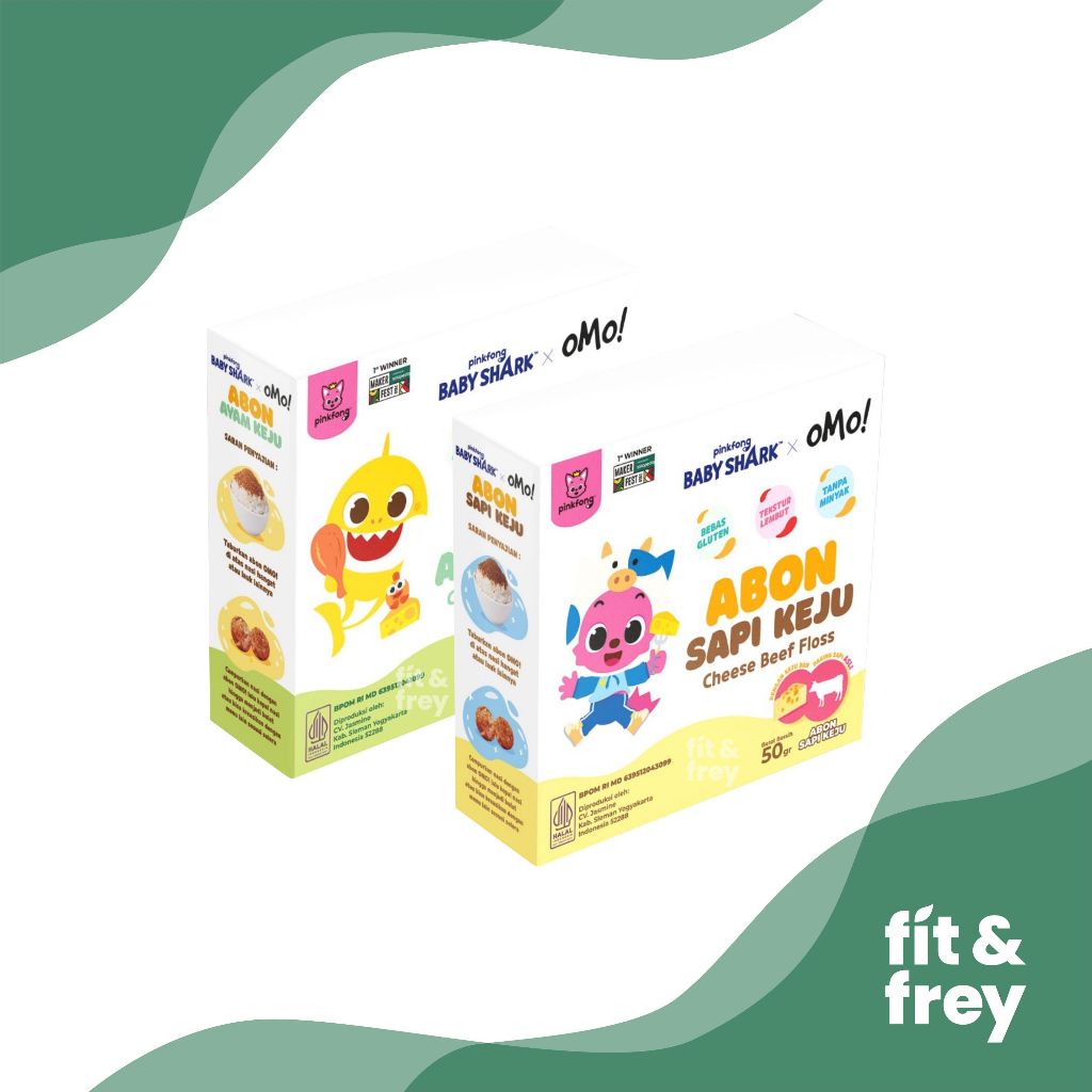Jual OMO Abon Ayam Keju / Sapi Keju 50gr - Baby Shark - Pinkfong ...