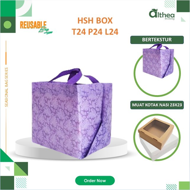 Jual ATHEA Tas Hajatan Tas Kotak Nasi | Tas Selamatan Box Nasi 22x22 ...