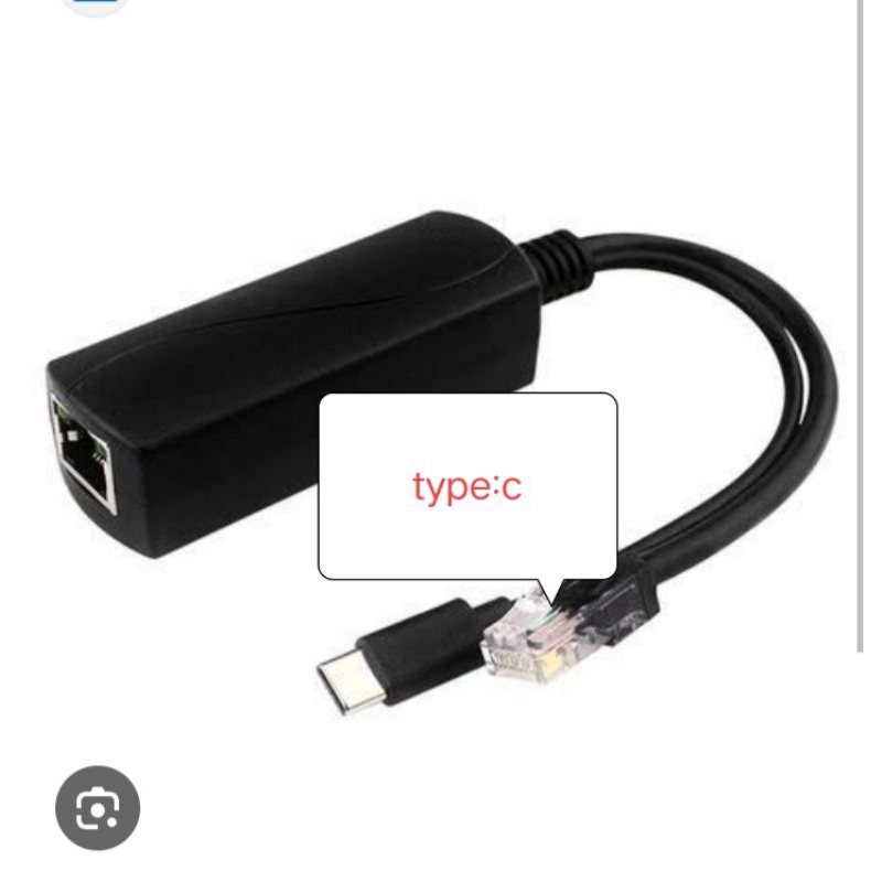 Jual poe Splitter injector 48V-2A USB type:C/Splitter poe 48V-2A ...