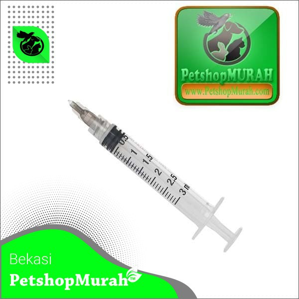 Jual Spuit Spet Suntikan Spetan Hewan Anjing Kucing 3 ML Tanpa jarum ...