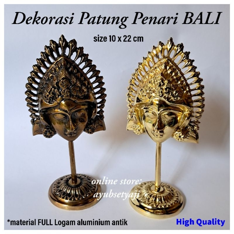 Jual Souvenir Patung Penari BALI Logam antik ukir Dekorasi HOTEL hiasan ...