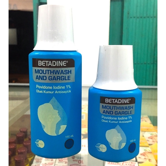 Jual Betadine Kumur Mouthwash & Gargle 100ml, 190ml - Obat Antiseptik Kumur | Shopee Indonesia