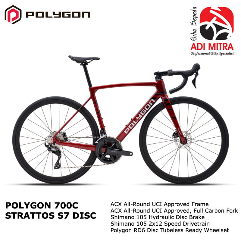 Jual Polygon Strattos S7D [700C] Road Bike Sepeda Balap | Shopee Indonesia
