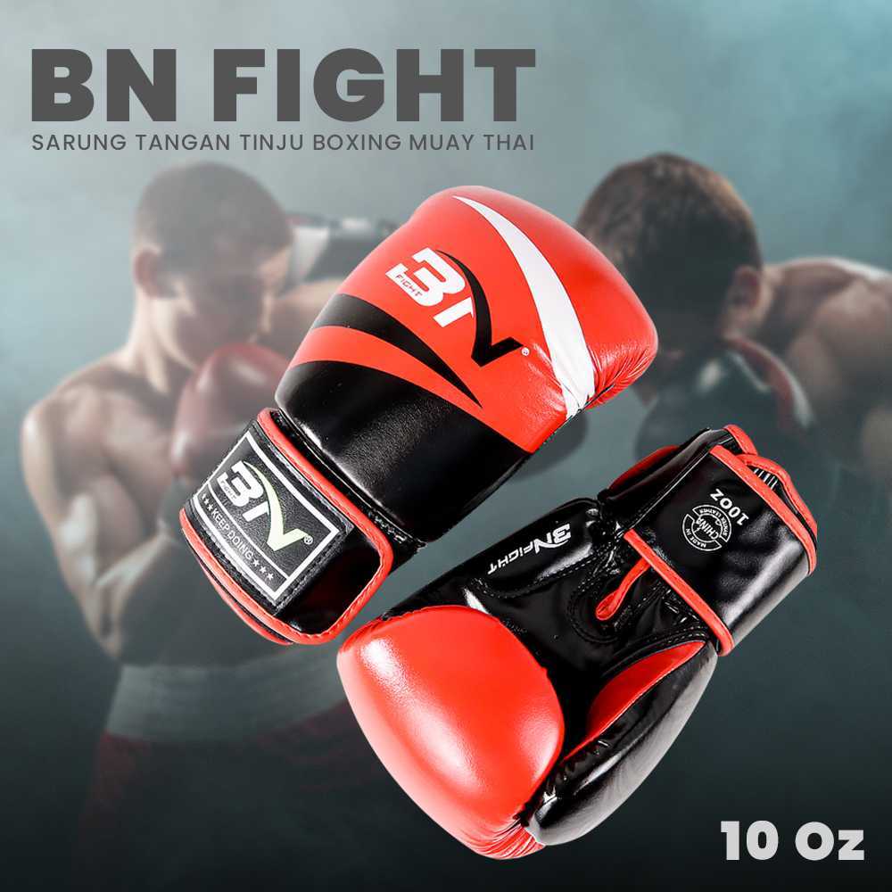 Jual BN Fight Sarung Tangan Tinju Boxing Muay Thai Leather Glove Breathable - BN02 | Shopee ...