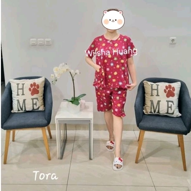 Jual Baju Tidur Sunly Jumbo Size 3L 4L C.3/4 tora | Shopee Indonesia