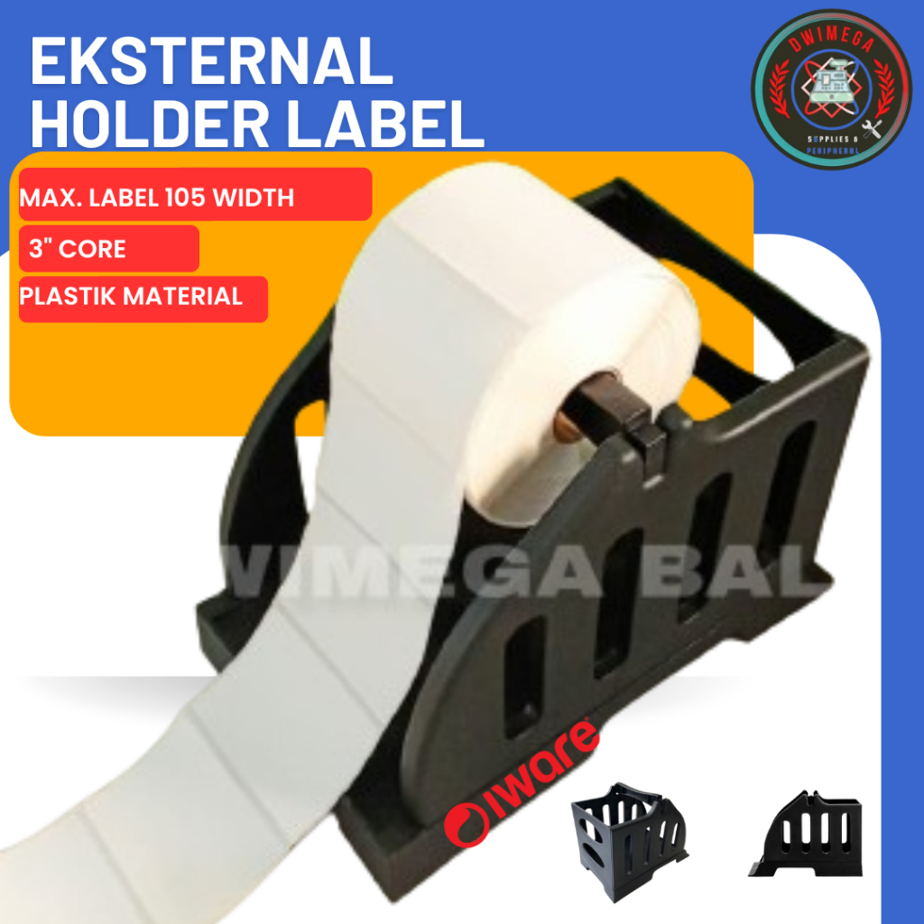 Jual Holder Roll Paper Label Stiker External for Printer Barcode ...