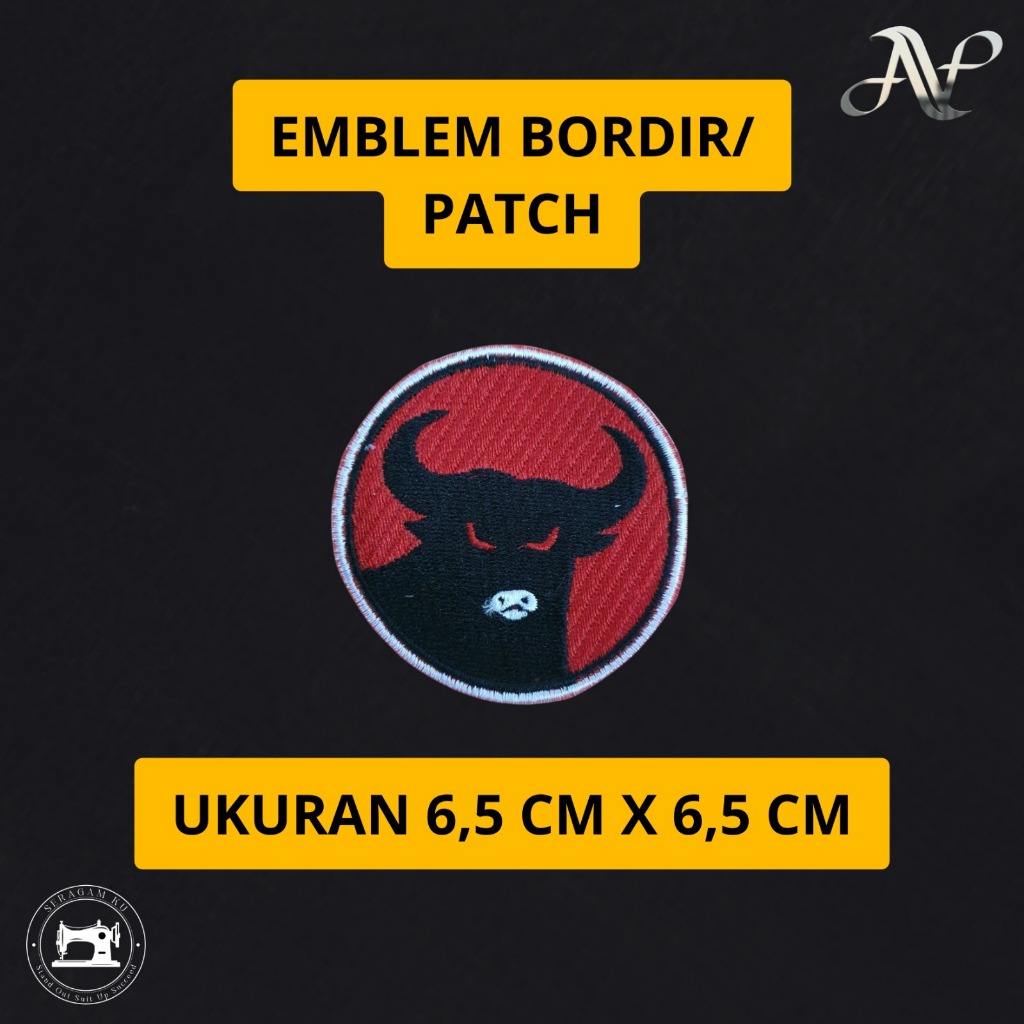 Jual Emblem Bordir Patch Logo PDI Perjuangan | Shopee Indonesia