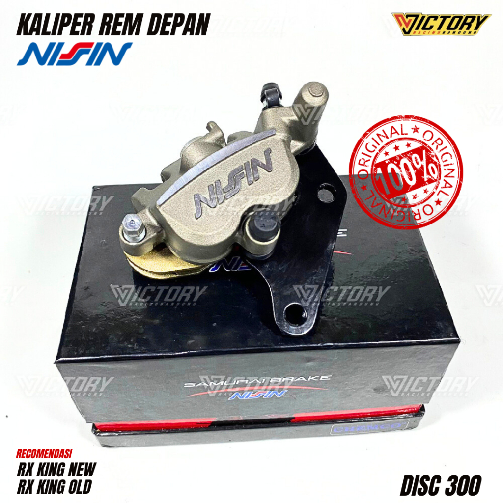 Jual Kaliper Nissin 2P 2 piston RX KING NEW / OLD PLUS BREKET ORIGINAL | Shopee Indonesia