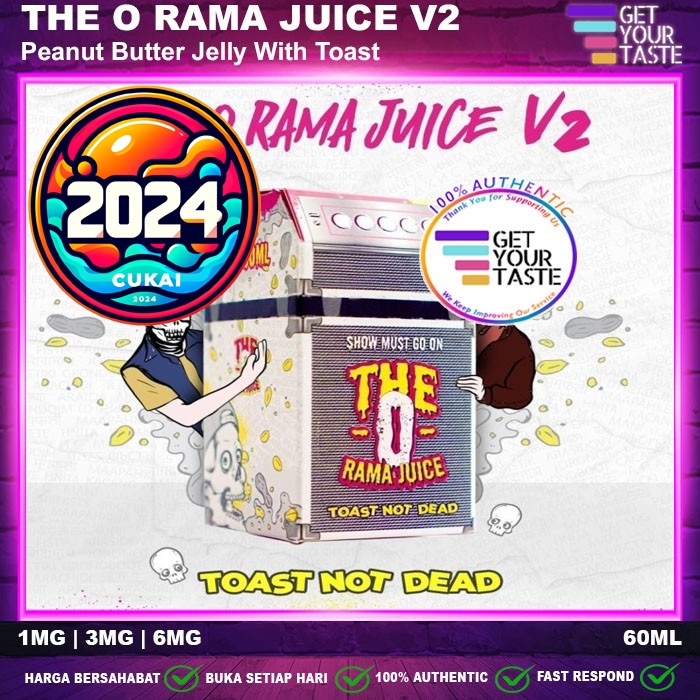Jual Liquid The O Rama Juice V2 Toast Not Dead 60ML by PODA x Fatriio ...