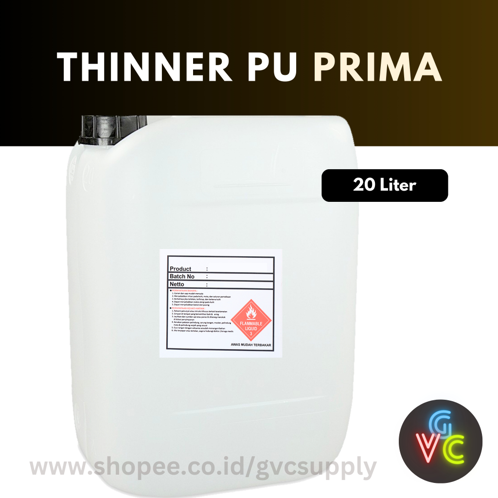 Jual Thinner PU Prima - 20 Liter - GVCSupply | Shopee Indonesia