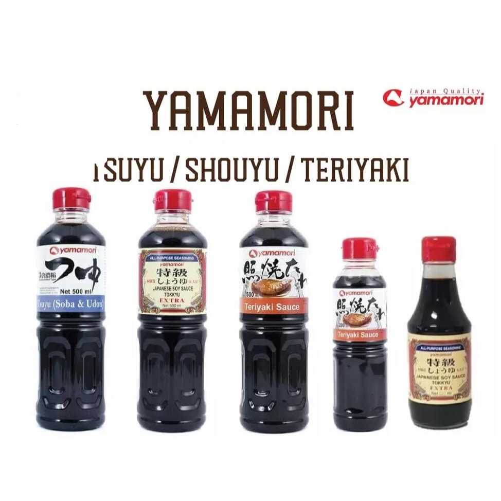 Jual YAMAMORI TERIYAKI SAUCE 500ML DAN 200ML / YAMAMORI SOY SAUCE / YAMAMORI TSUYU (SOBA&UDANG ...