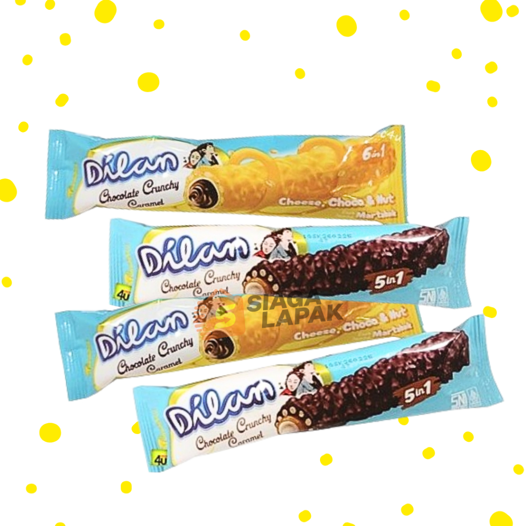 Jual Dilan Crunchy Caramel 24gr Coklat Keju Chocolate Cheese | Shopee ...