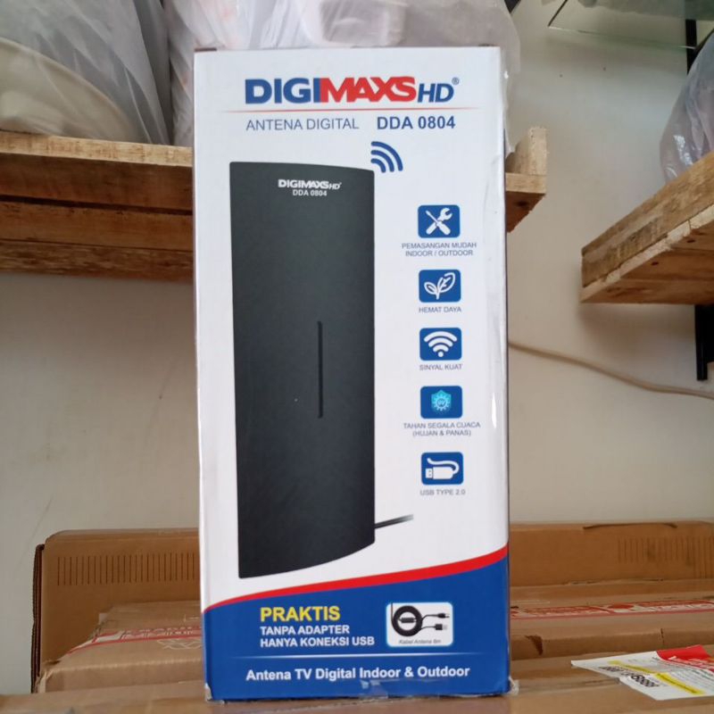 Jual Antena Indoor/outdoor digimax kabel 8 meter | Shopee Indonesia