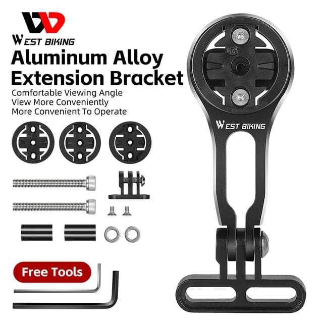 Jual West Biking Mounting Stem Holder Barfly Bracket Speedo Lampu Gopro ...