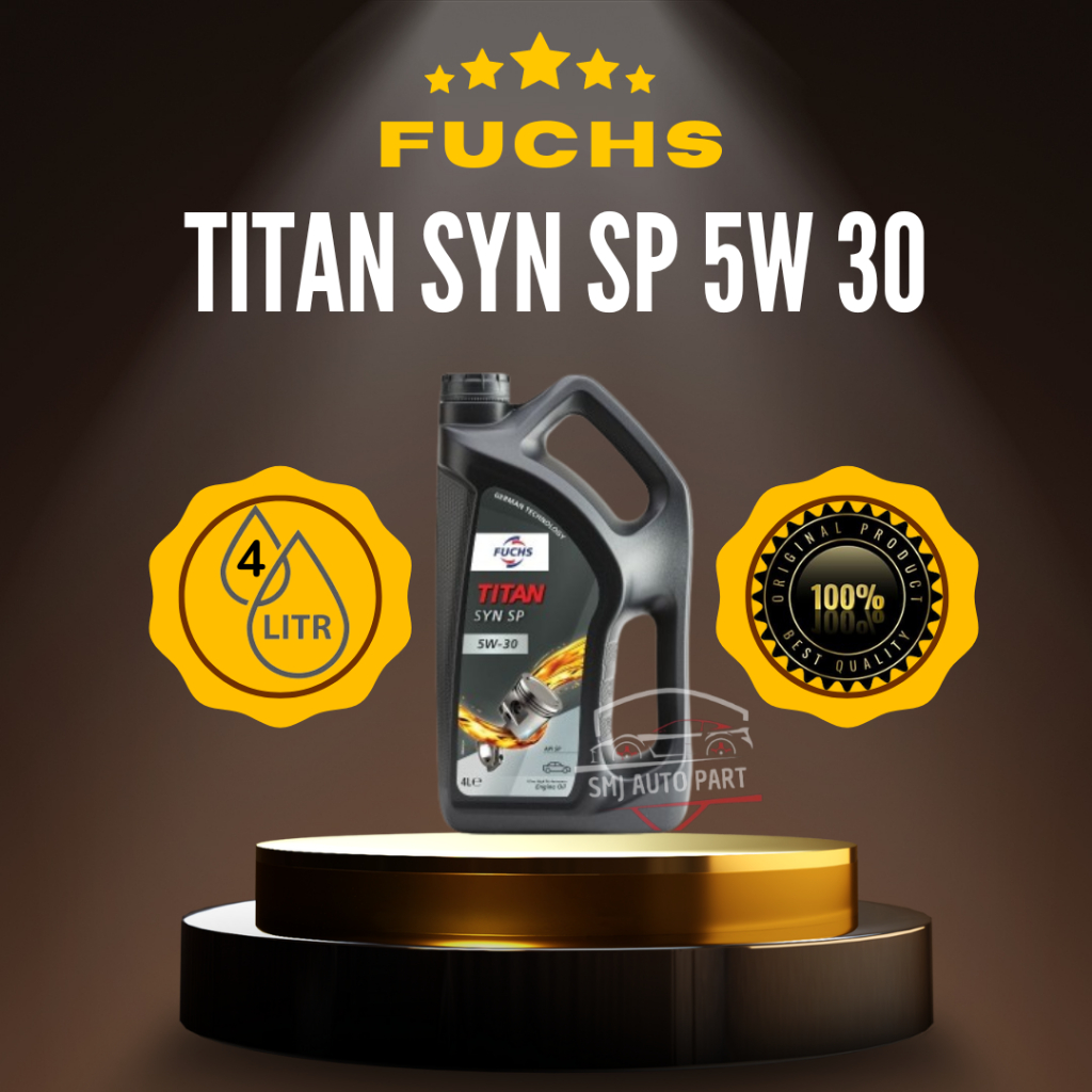 Jual FUCHS TITAN SYN SP 5W-30 FULLY SYNTHETIC ENGINE OLI 4L | Shopee ...