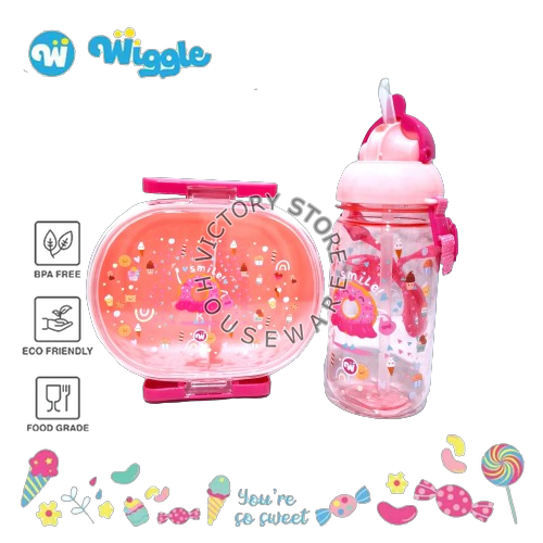 Jual WIGGLE Lunch Box Set Paket Hemat Set Lunch Box 600Ml & Botol Air Minum 450Ml | Shopee Indonesia