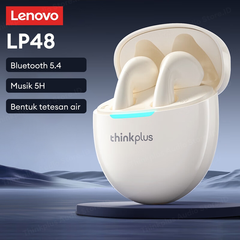 Jual Lenovo Thinkplus LP48 Earphone Bluetooth V5.4 Headset Noise ...