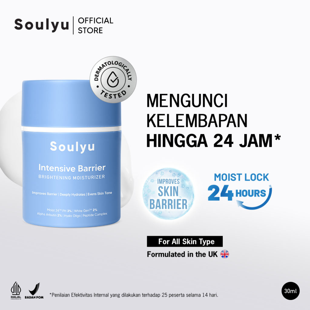 Jual SOULYU Intensive Barrier Brightening Moisturizer 30 ml - Improving ...