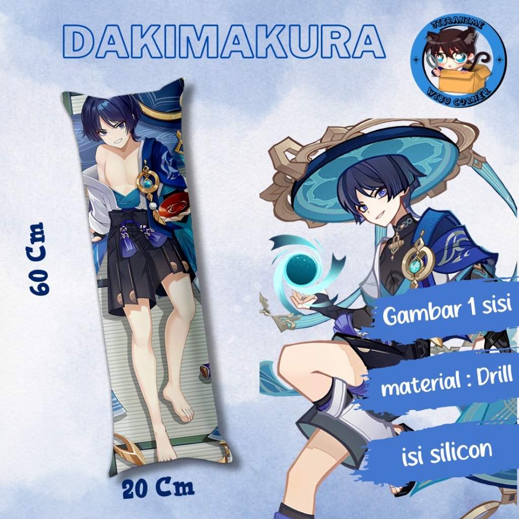 Jual dakimakura / guling ghensin impact scaramouche wanderer part 3 ...