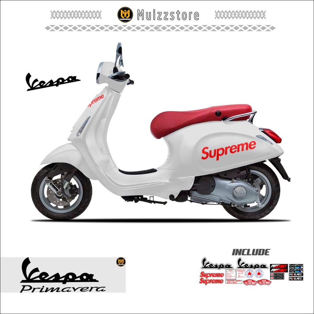 Jual STRIPPING VESPA MATIC MOTIF 7 / STICKER VESPA MATIC / SUPERUME ...