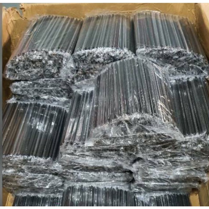 Jual Sedotan Plastik Steril Hitam 6mm x 20cm|12mm x 21cm / Sedotan ...