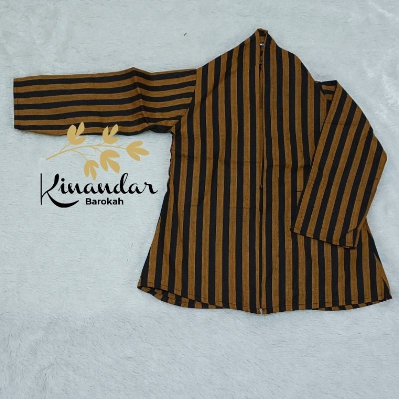 Jual Kebaya lurik Alusan Anak Perempuan / Baju Adat Jawa / Kebaya Lurik Kutubaru Anak Perempuan ...
