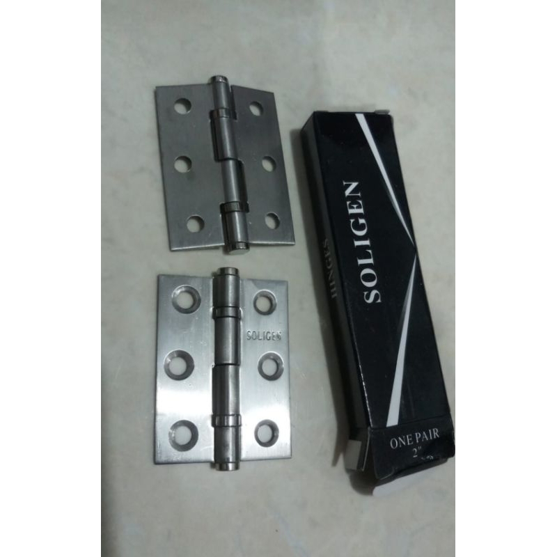 Jual ENGSEL 2 IN SOLIGEN STAINLESS HARGA 2 PCS 1 SET PLUS SKRUP ...