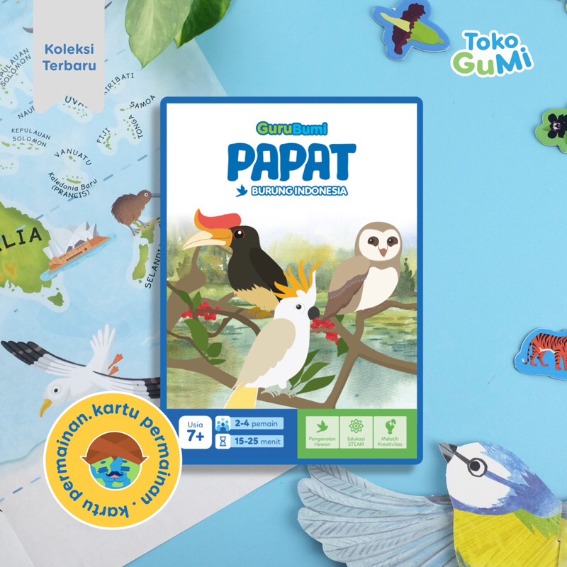 Jual Kartu PAPAT seri Burung Indonesia - Guru Bumi | Board Game Kuartet ...