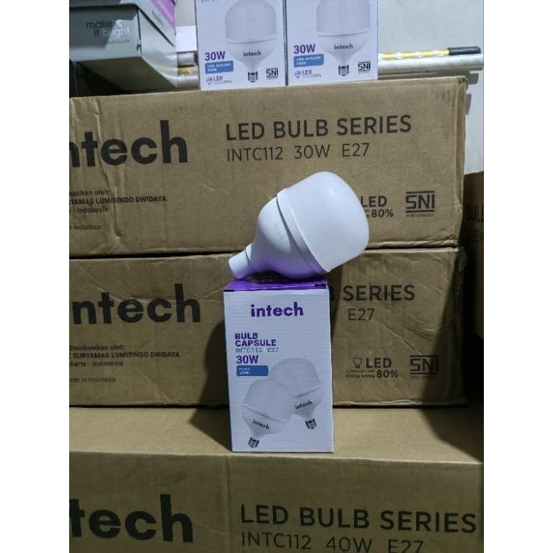 Jual Lampu LED Intech Bulp series terbaru 30 watt | Shopee Indonesia