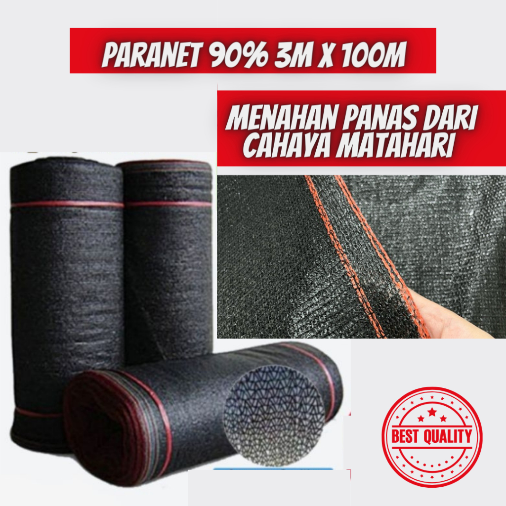 Jual PARANET 90% 1 Roll Paranet 100 Meter x 3 Meter penahan panas ...