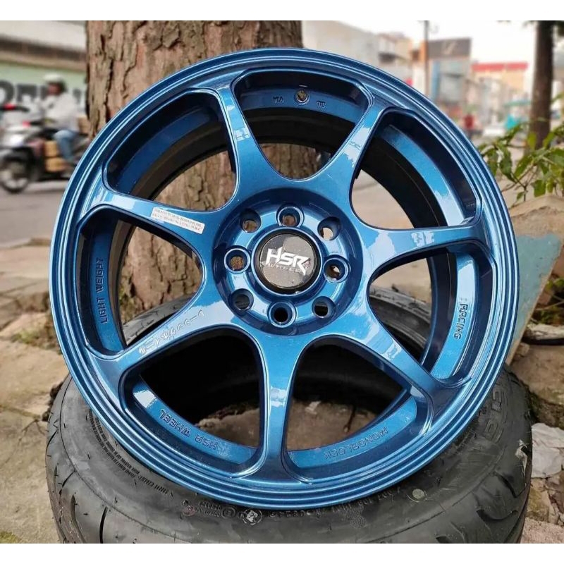 Jual VELG HSR SEBUNSUTA R16X7 PCD 4X100 DAN 4X114,3 ET42 BLUE MAGNESIUM ...