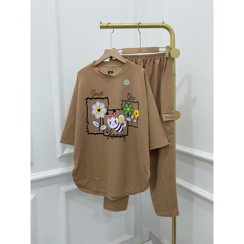 Jual STELAN KNIT SETCEL MURAH CARGO MOTIF JUMBO HALUS LEMBUT XXL KARET ...