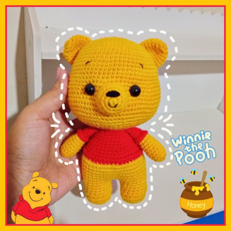 Jual Amigurumi Winnie the Pooh | Boneka rajut Winnie the Pooh | Shopee ...