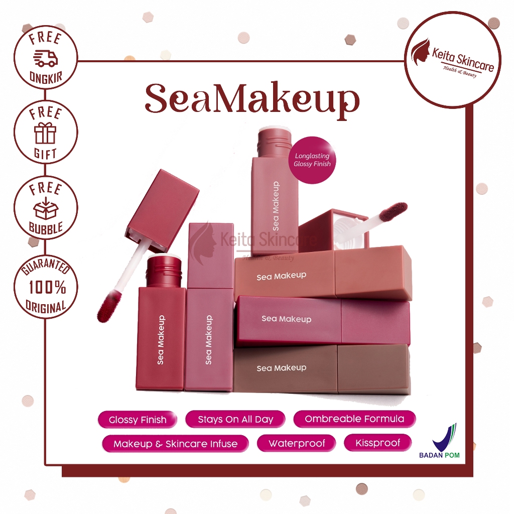 Jual Sea Makeup Lacquer Shake Lip Ink Longlasting lip ink - Glossy ...